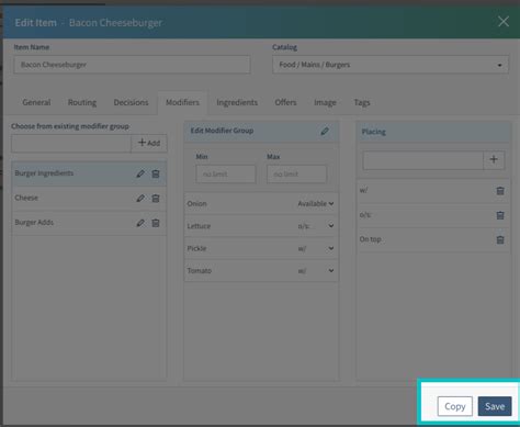Managing Placement On Modifier Groups Tabit Help Center