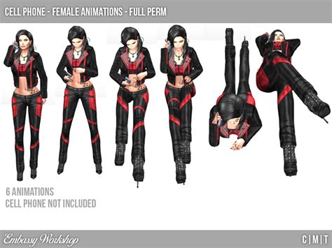 Second Life Marketplace Ew Cell Phone Female Animations Full Perm