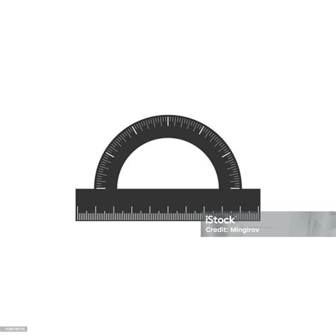 측정 각도 아이콘 분리를 위한 각도기 그리드 기울기 각도 측정기 측정 도구 기하학적 기호입니다 평면 디자인입니다 벡터 일러스트 각도에 대한 스톡 벡터 아트 및 기타 이미지