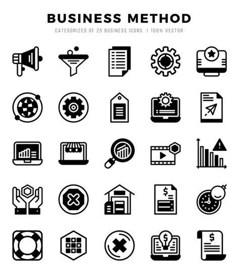 Premium Vector Business Method Icons Pack Lineal Filled Icons Set Business Method Collection Set