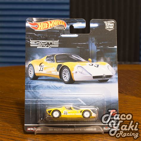 69 Alfa Romeo 33 Stradale Giallo Prototipo Exotic Envy Hot Whee