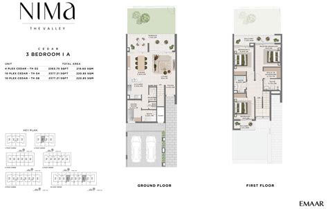 Nima Townhouses Floor Plan Layouts