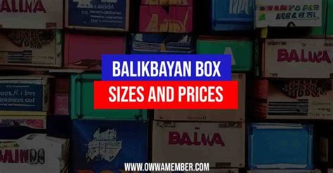 Balikbayan Box Sizes And Price Estimates Owwa Member