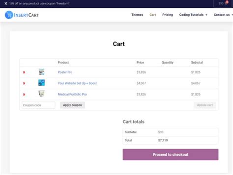How To Customize Product Prices And Cart Total In Woocommerce Wordpress Theme Store Insertcart