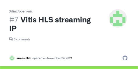 vitis hls streaming ip · issue 7 · xilinx open nic · github