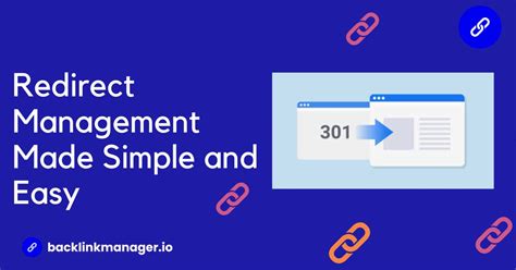 redirect management made simple and easy backlink manager