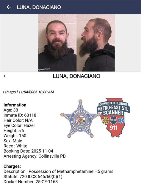 Dow Downstate Illinois Metro East Stl Scanner 911 Dimecom