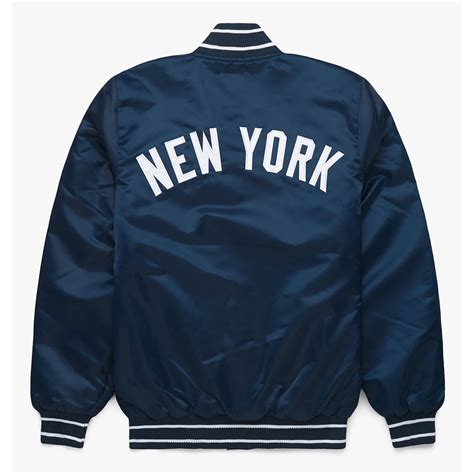 Starter Navy Satin Classic New York Yankees Jacket