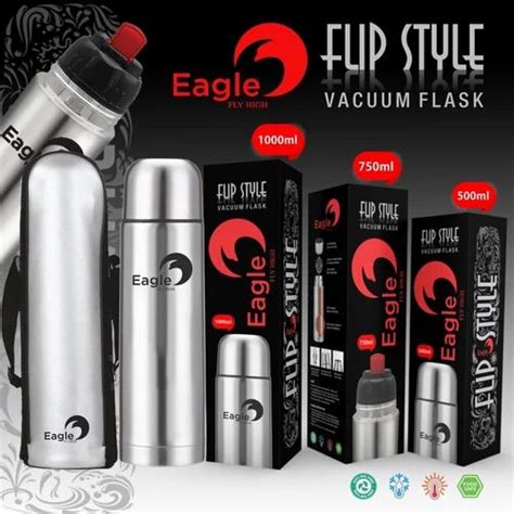 Stainless Steel Eagle Flip Style Vacuum Flask 1000 Ml At Rs 399 Piece In Chennai