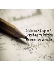 Statistics Chapter With Solutions Pdf Statistics Chapter Describing The Relation