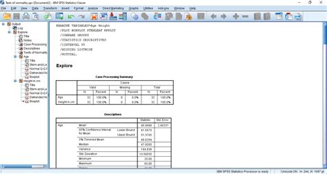 Reporting Normality Test In SPSS OnlineSPSS