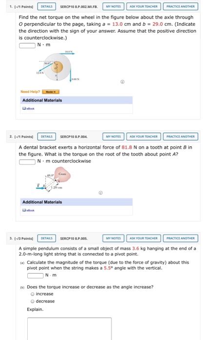 Solved 1 11 Points Details Sercp10 B P 002 Mufb My Notes