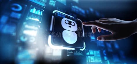 Chat Bot Automating Customer Interaction And Support Projection On A Virtual Screen Business