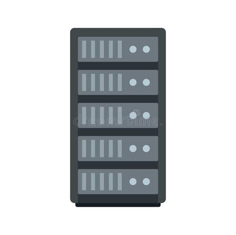 Storage Data Server Icon Flat Isolated Vector Stock Vector Illustration Of Storage Folder