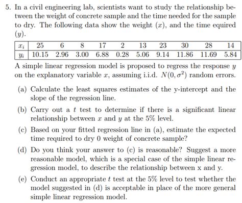 Solved In A Civil Engineering Lab Scientists Want To Study Chegg Com