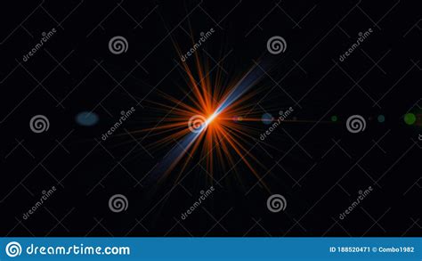 Anamorphic Lens Flare From A Photo Camera Lens Anamorphic Background