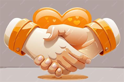 A Cartoon Illustration Of Two Hands Holding A Couple Holding Hands