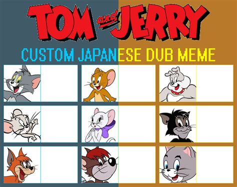 Tom And Jerry Custom Japanese Dub Meme By Flainyesfourzeno On Deviantart