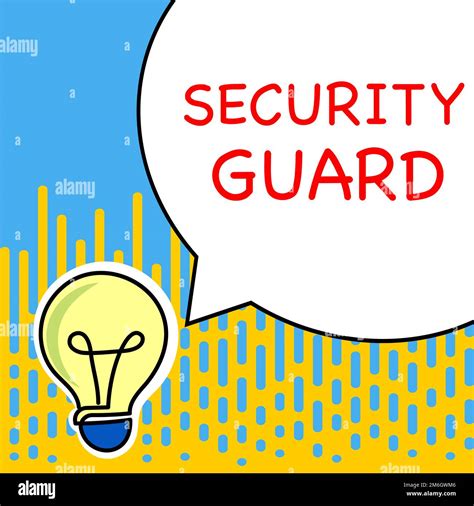 Text Caption Presenting Security Guard Word Written On Tools Used To