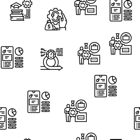 Optimize Operations Vector Seamless Pattern 10144948 Vector Art At Vecteezy