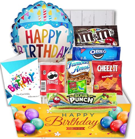 Beyond The Box Birthday T Basket Candy And Balloon Care Package