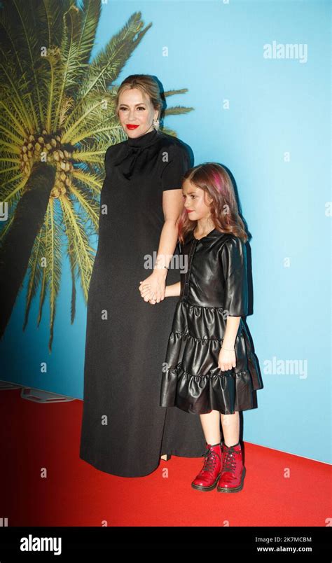 Alyssa Milano With Her Daughter During Mipcom In Cannes France On