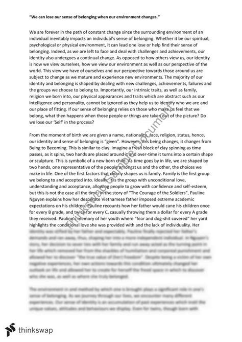 English Context Essay English Year 12 Vce Thinkswap