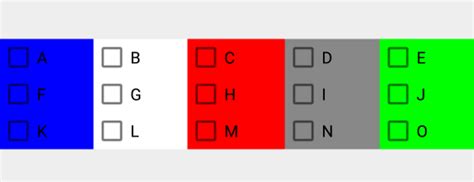 Android Checkboxes Alignment Stack Overflow