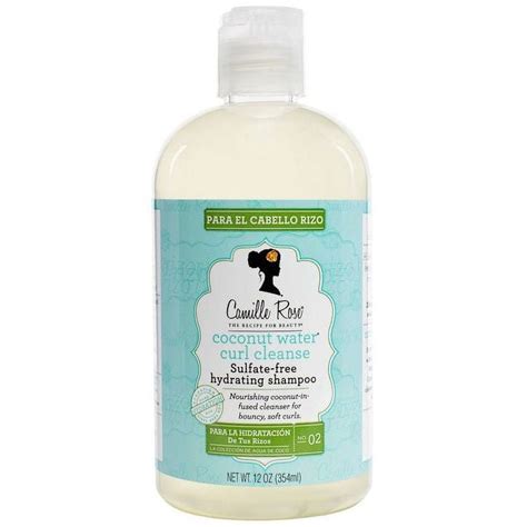 Camille Rose Coconut Water Curl Cleanse Shampoo Hydrating Detangles
