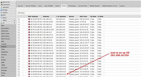 Hotspot Clients Cant Connect No More Ips Assigned By Dhcp Wireless Networking Mikrotik