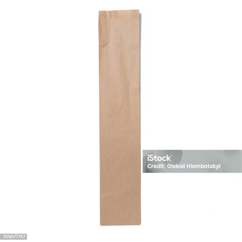 재활용 빈 크래프트 종이 쇼핑 백의 모형 점심 또는 음식 또는 흰색 고립 된 배경에 구매 상단보기 가방에 대한 스톡 사진 및 기타 이미지 Istock