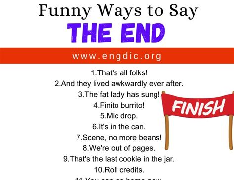 30 Funny Ways To Say The End Funny Ways To Say Omg Weird Ways To Say