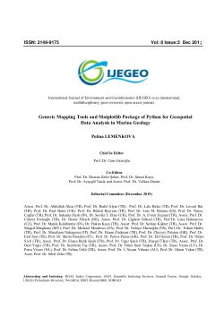 Generic Mapping Tools And Matplotlib Package Of Python For Geospatial Data Analysis In Marine
