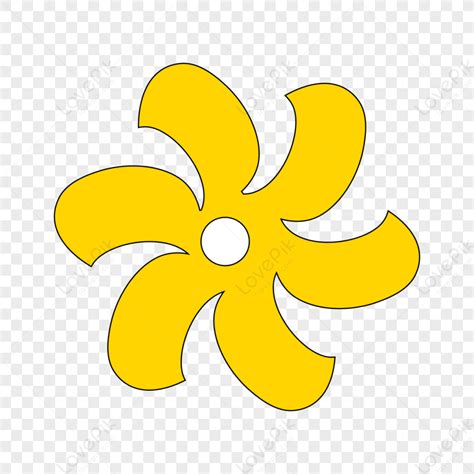 클립 아트 노란색 꽃만화노랑 Png 일러스트 무료 다운로드 Lovepik