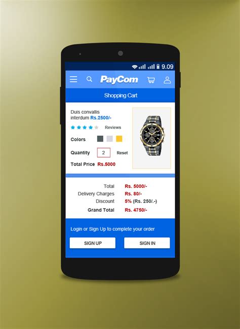 Paycom E Commerce App On Behance