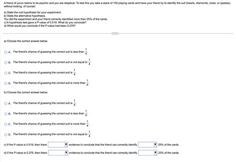 Solved Without Looking Of Course A State The Null Chegg Com