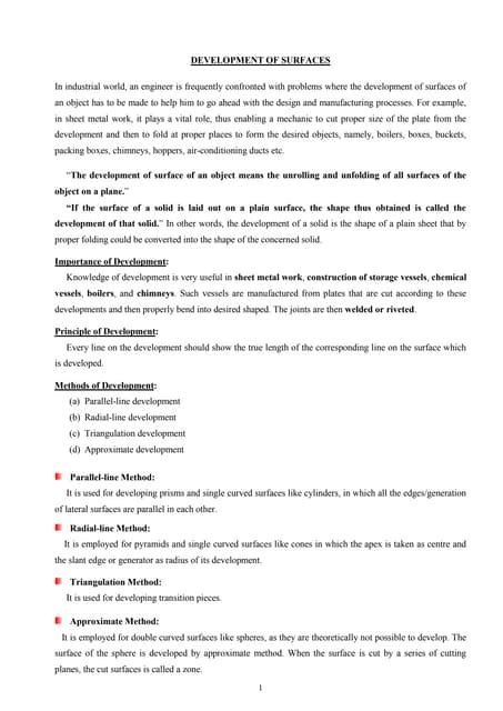 Development Of Surfaces Pptx 3 D Graphics Computer Software And Applications