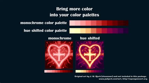 Hue Shifted Color Palettes