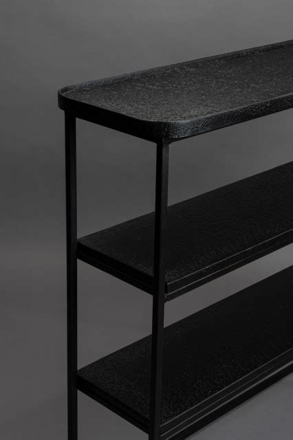 Black Console Table With Shelves Dutchbone Winston Industrial Console Tables By Oroa