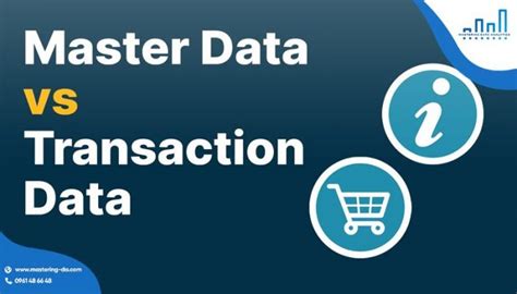 Master data là gì Phân biệt Master data và Transaction data Mastering Data Analytics