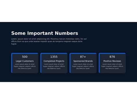 Number Cards With Hover Effects Heading Description And Blue Gradient Background Easyfrontend