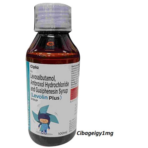 Levolin Plus Cough Syrup Ciba Geigy 1 Mg
