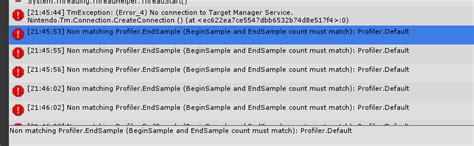 how to track a mismatch profiler endsample unity engine unity