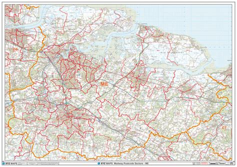 Medway Postcode Maps For The Me Postcode Area Map Logic