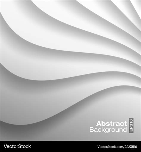 White Wavy Background Royalty Free Vector Image