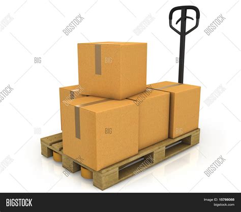 Stack Carton Boxes On Image Photo Free Trial Bigstock