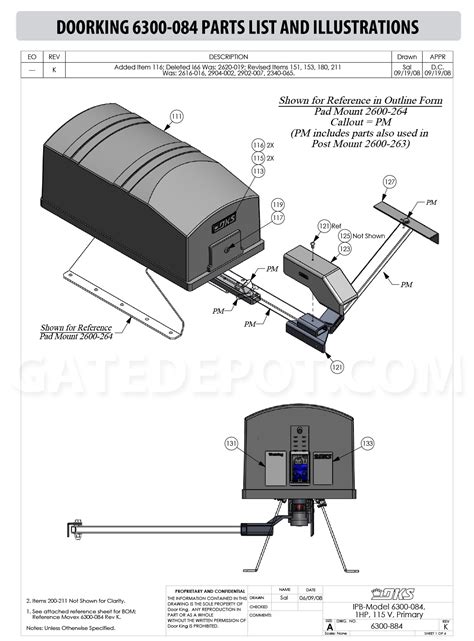 Doorking 6300 Swing Gate Operator 1 Hp