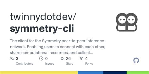 Github Twinnydotdevsymmetry Cli The Client For The Symmetry Peer To