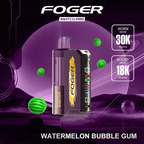 Watermelon Bubble Gum Foger Switch Pro Kit 30k Puffs Fun Flavor