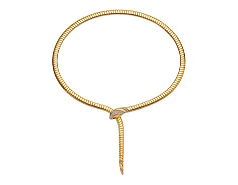 Serpenti Tubogas Colar Yellow Gold 360632 Colar Bvlgari Official Store